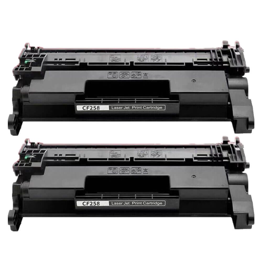 Replacement HP LaserJet 58A Toner Cartridges 2-Pack - CF258A - Black ...